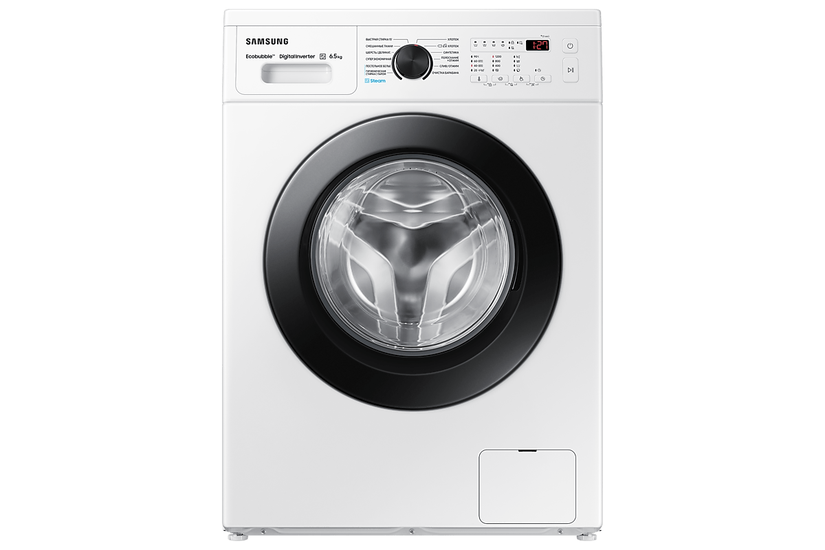 Стиральная машина Samsung WW4100A, 6 кг, Белый | Черный люк