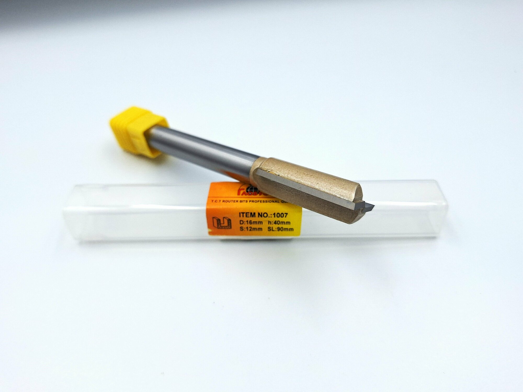 Фреза для врезки замков Globus 1007 D 16x40 S12 TL130 Пазовая двузубая