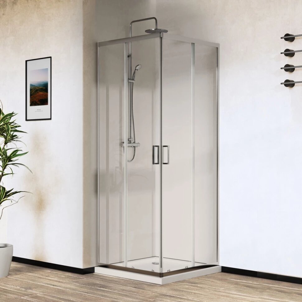 Душевой уголок 90x90 см Vincea City VSS-5CT900CL прозрачное