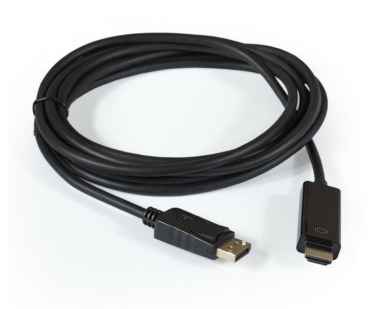Кабель DisplayPort-HDMI ExeGate EX-CC-DP-HDMI-5.0 (20M/19M, 5м, экран) EX294711RUS