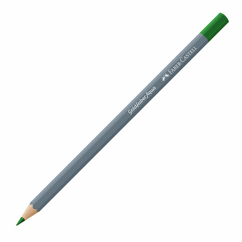 Акварельные карандаши Faber Castell Карандаш акварельный Faber-Castell Goldfaber Aqua, 166 зеленая трава