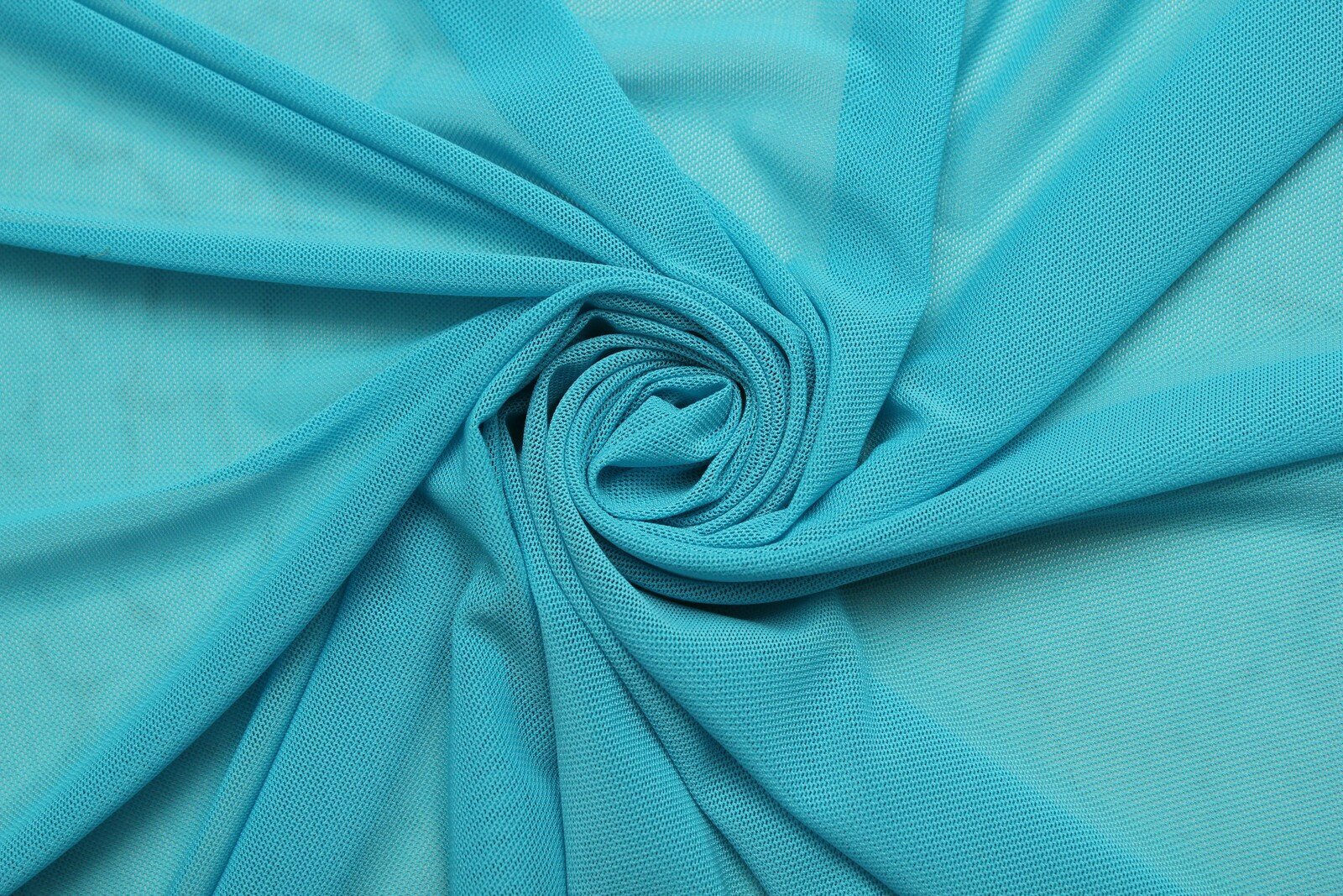 Ткань Сетка трикотажная стрейч светло-голубая, ш152см, 0,5 м