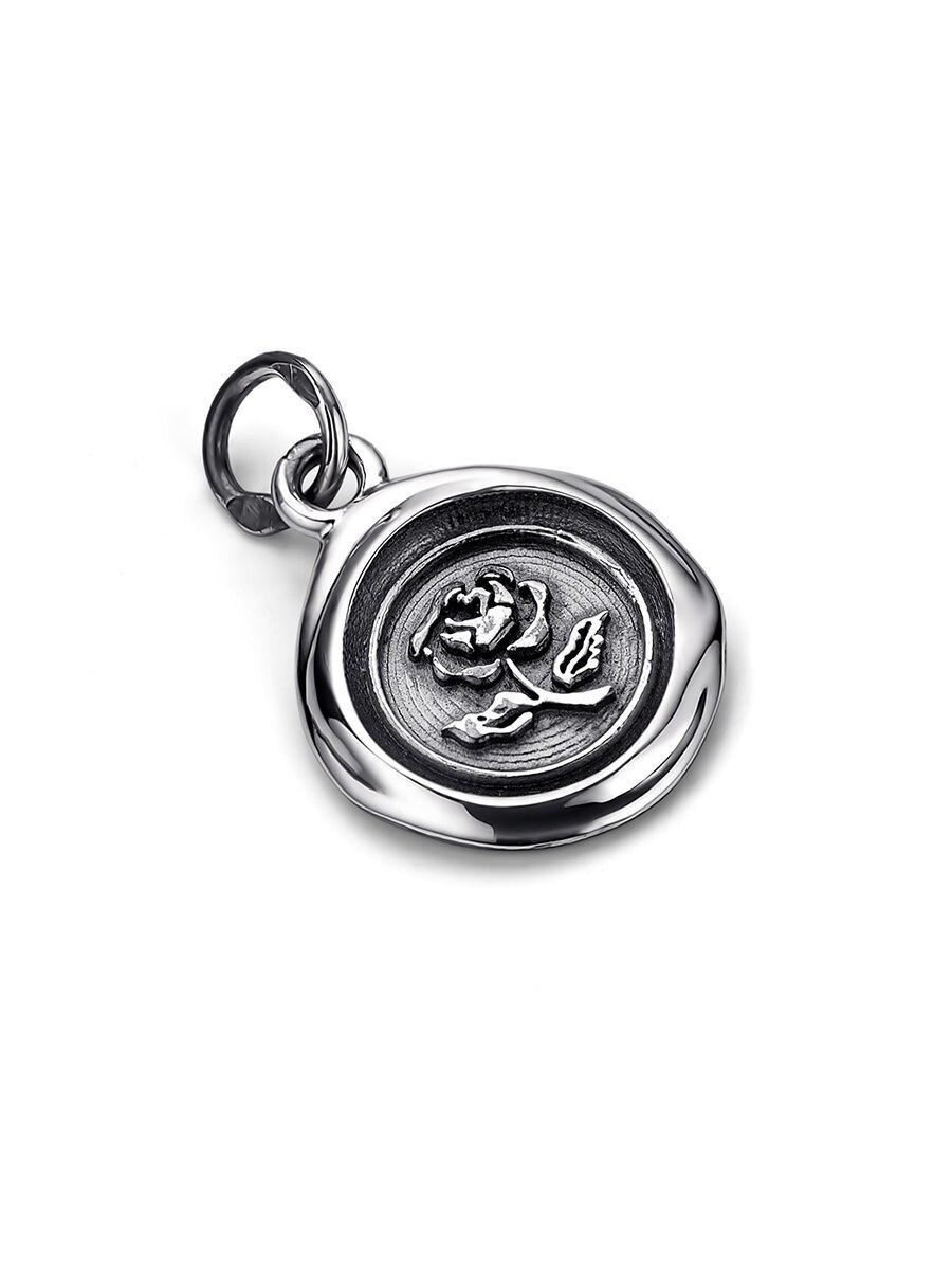 Подвеска, серебро, 925 проба, чернение