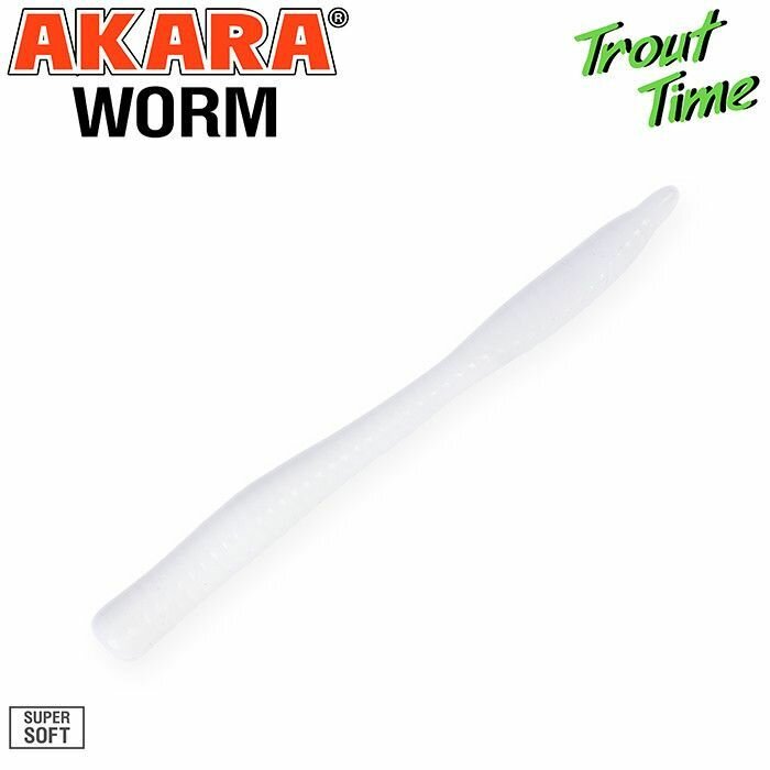 Силиконовая приманка Akara Trout time WORM 3 Cheese 02T (10 шт.)