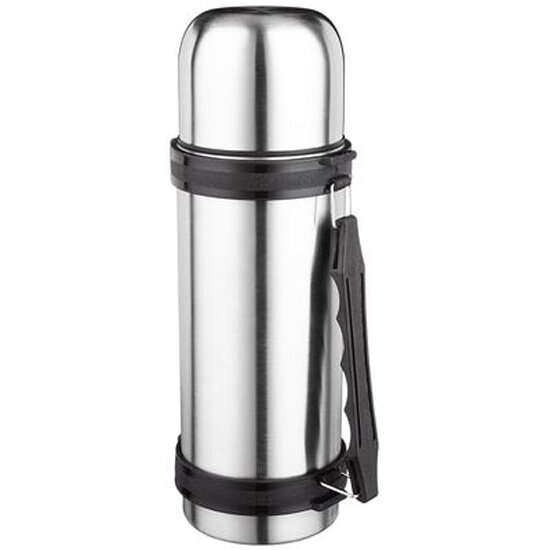 Термос Agness 1000 мл, крышка-чашка, винтовая пробка, узкое горло, колба нерж. сталь