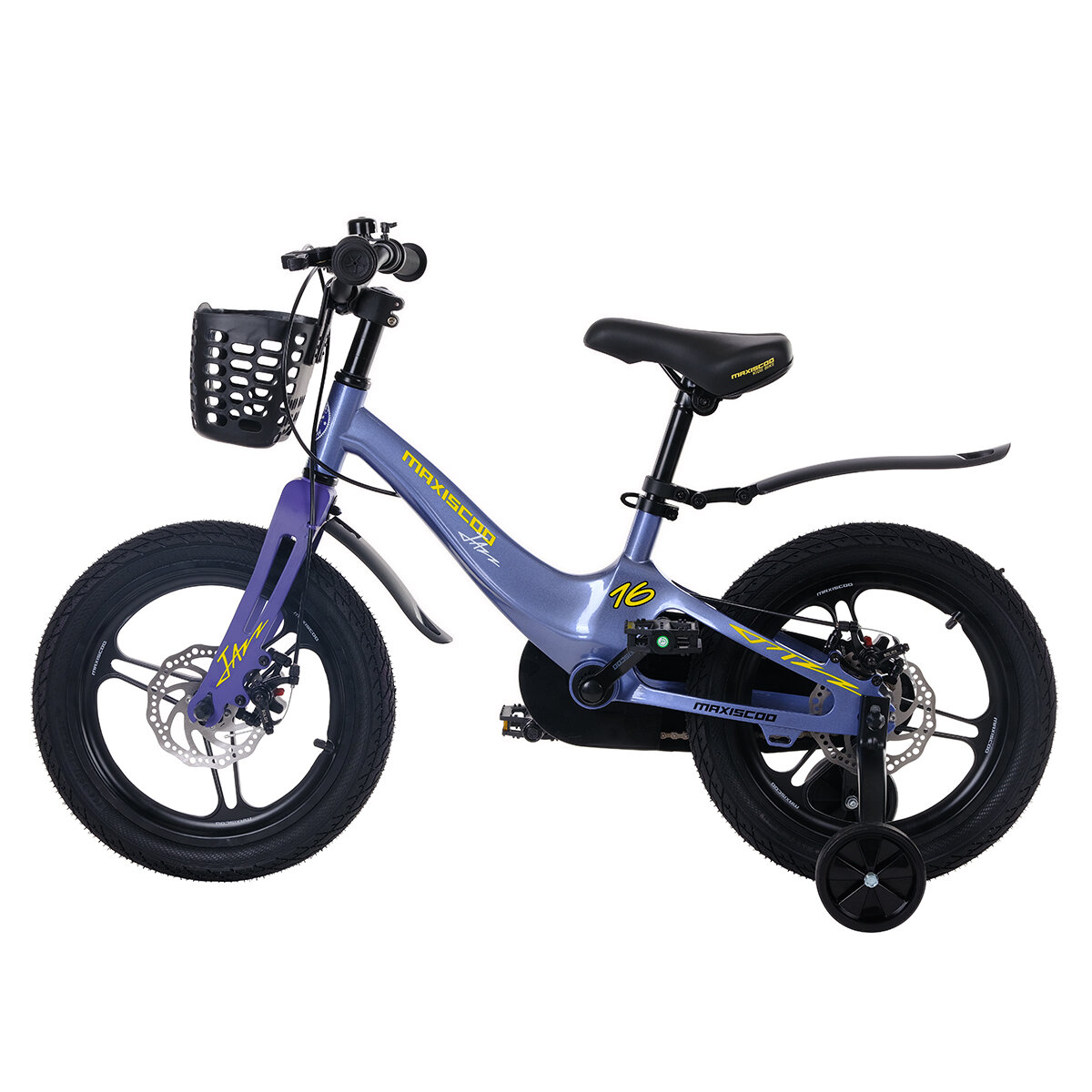 Велосипед MAXISCOO Jazz 16" Pro 2024 (требует финальной сборки), Цвет синий карбон