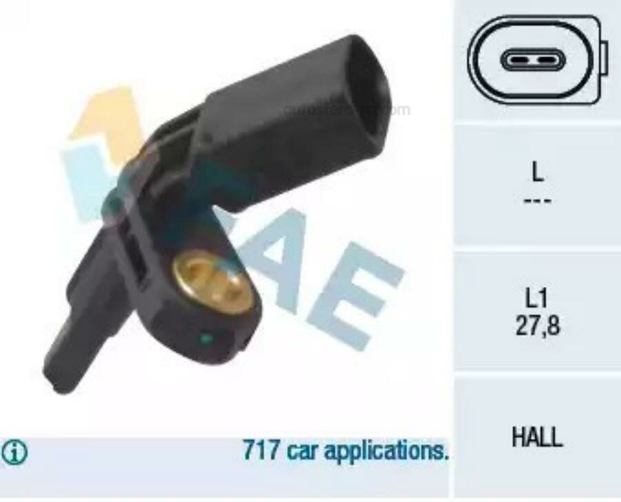 FAE 78012 Датчик ABS Audi