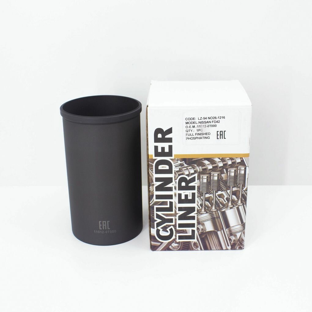 Гильзы поршневые NISSAN ATLAS FD42, хонингованные, ZEVS (1 штука) (фосфатированные) (с буртиком)