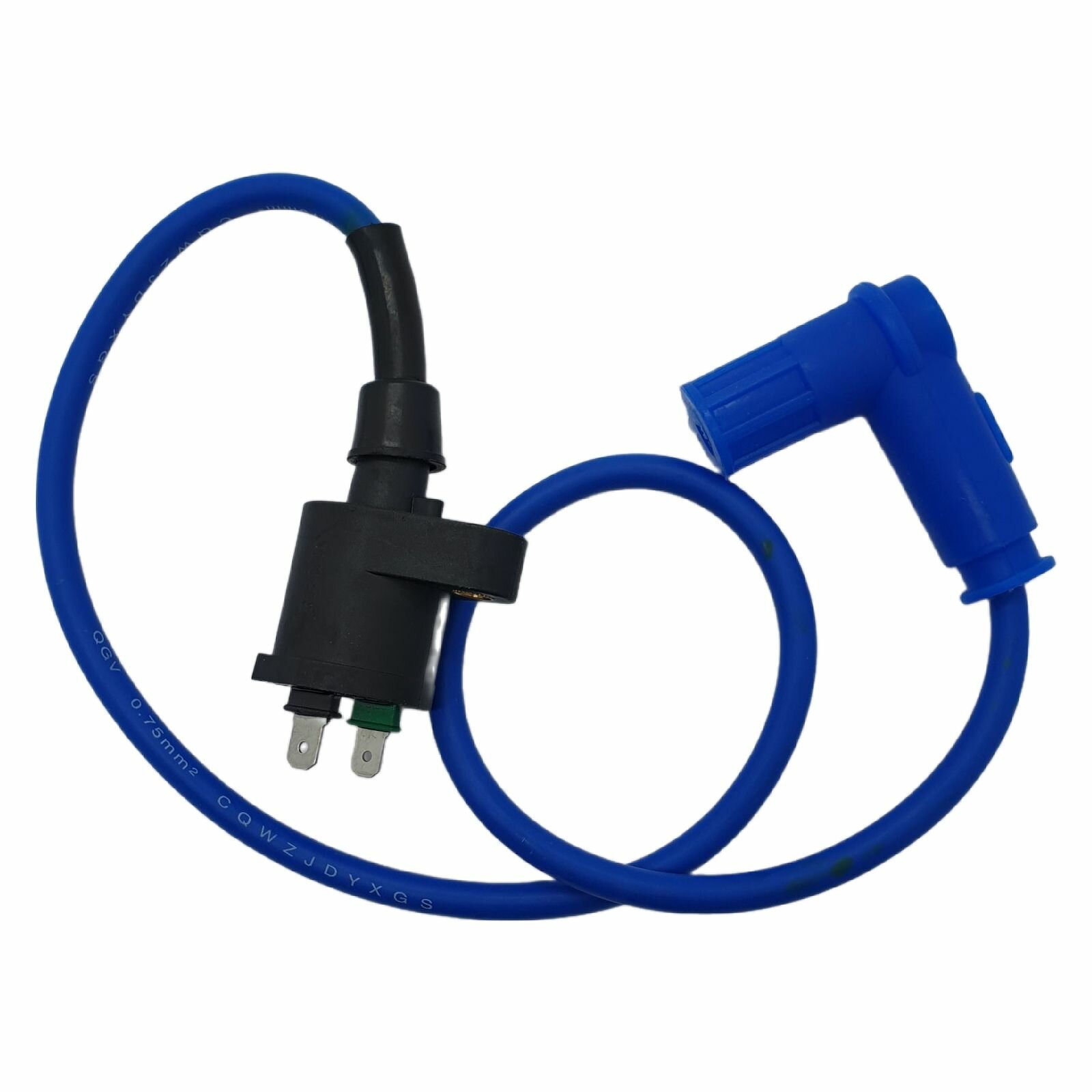 Катушка зажигания (универсальная) #1 синий провод, для мотоцикла, мототехники