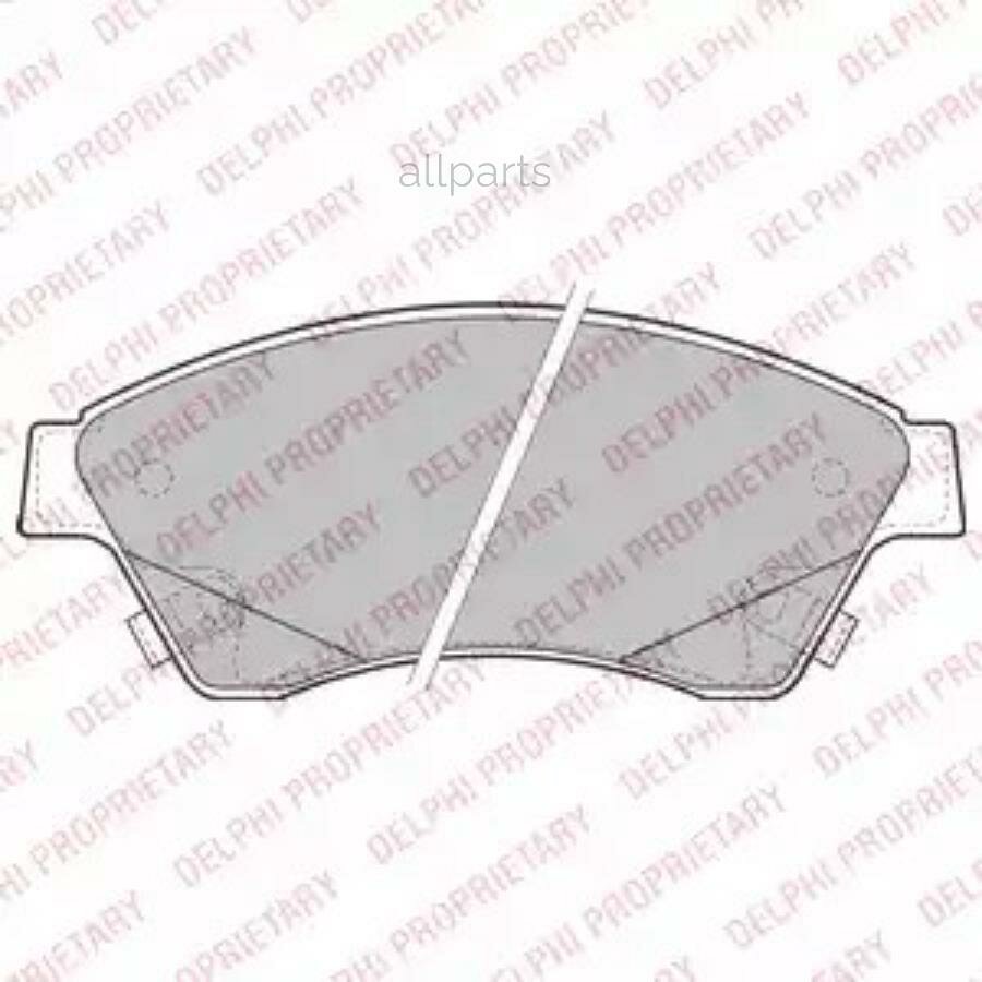 DELPHI LP2171 колодки тормозные