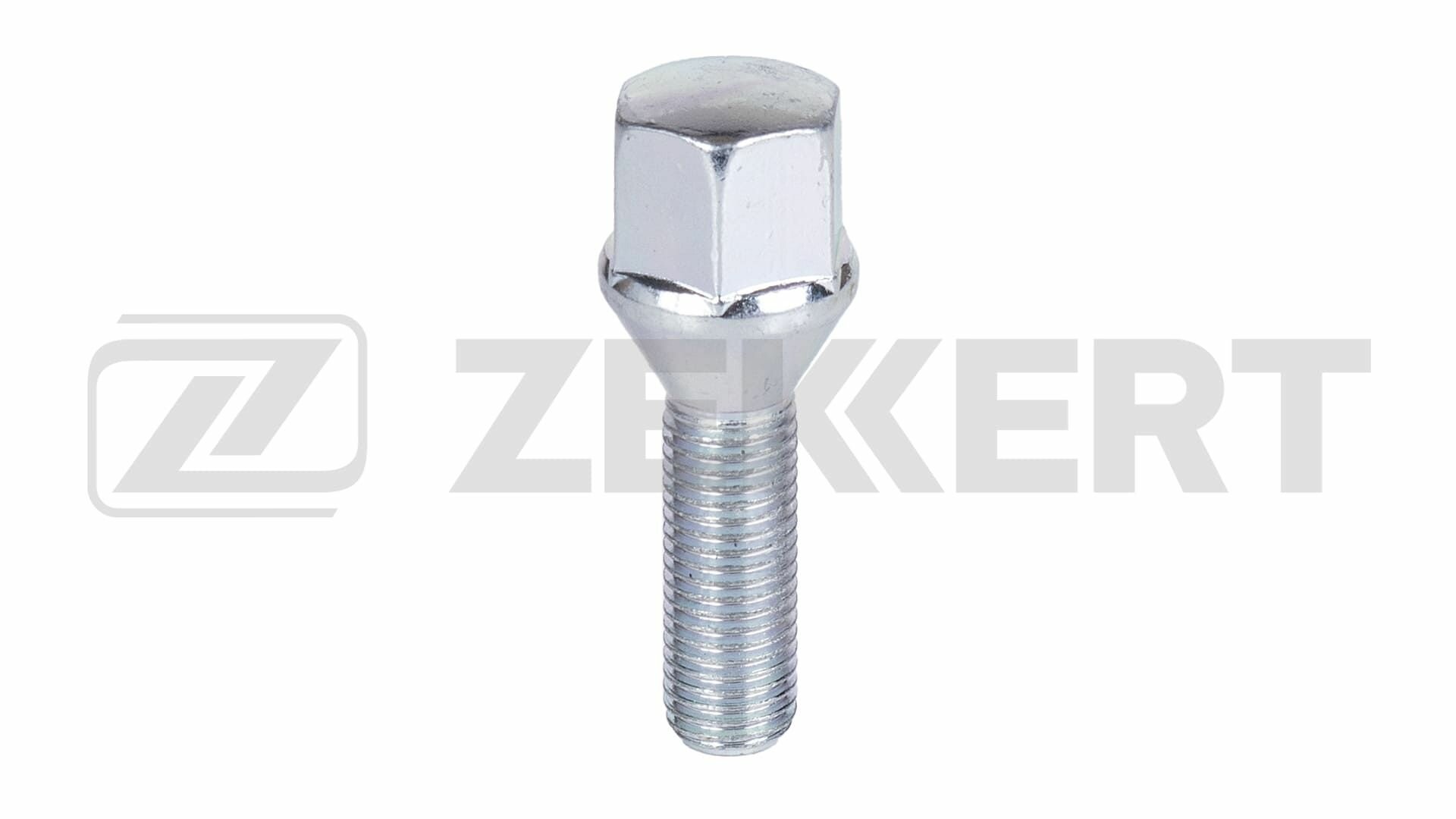 Болт колесный конус M12x1,5 длина резьбы 33 ключ 19 цинк. Комплект - 5 шт.