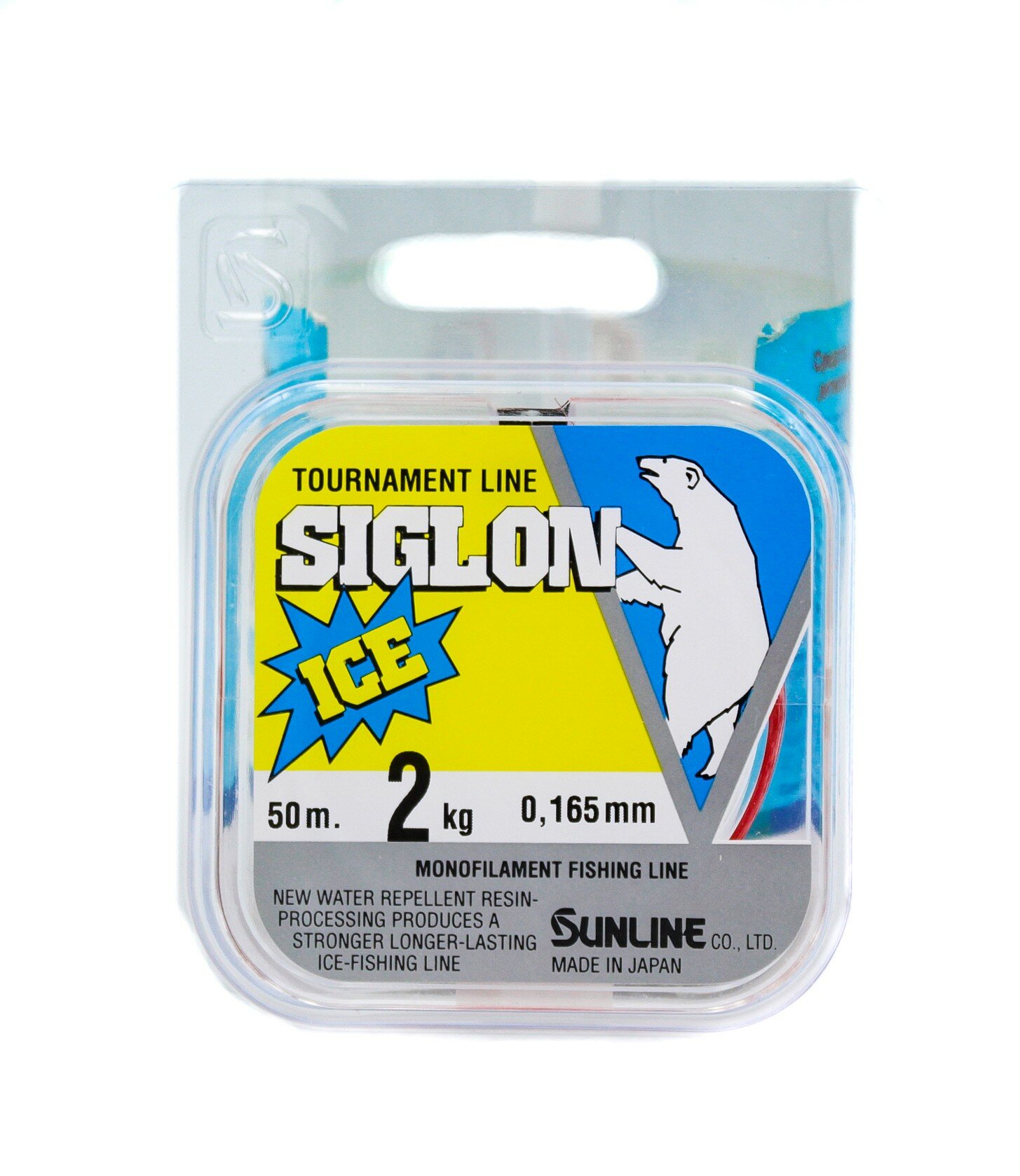 Sunline Siglon V ice fishing леска красного цвета 50 м диаметр 0,165 мм сила 1,0 кг