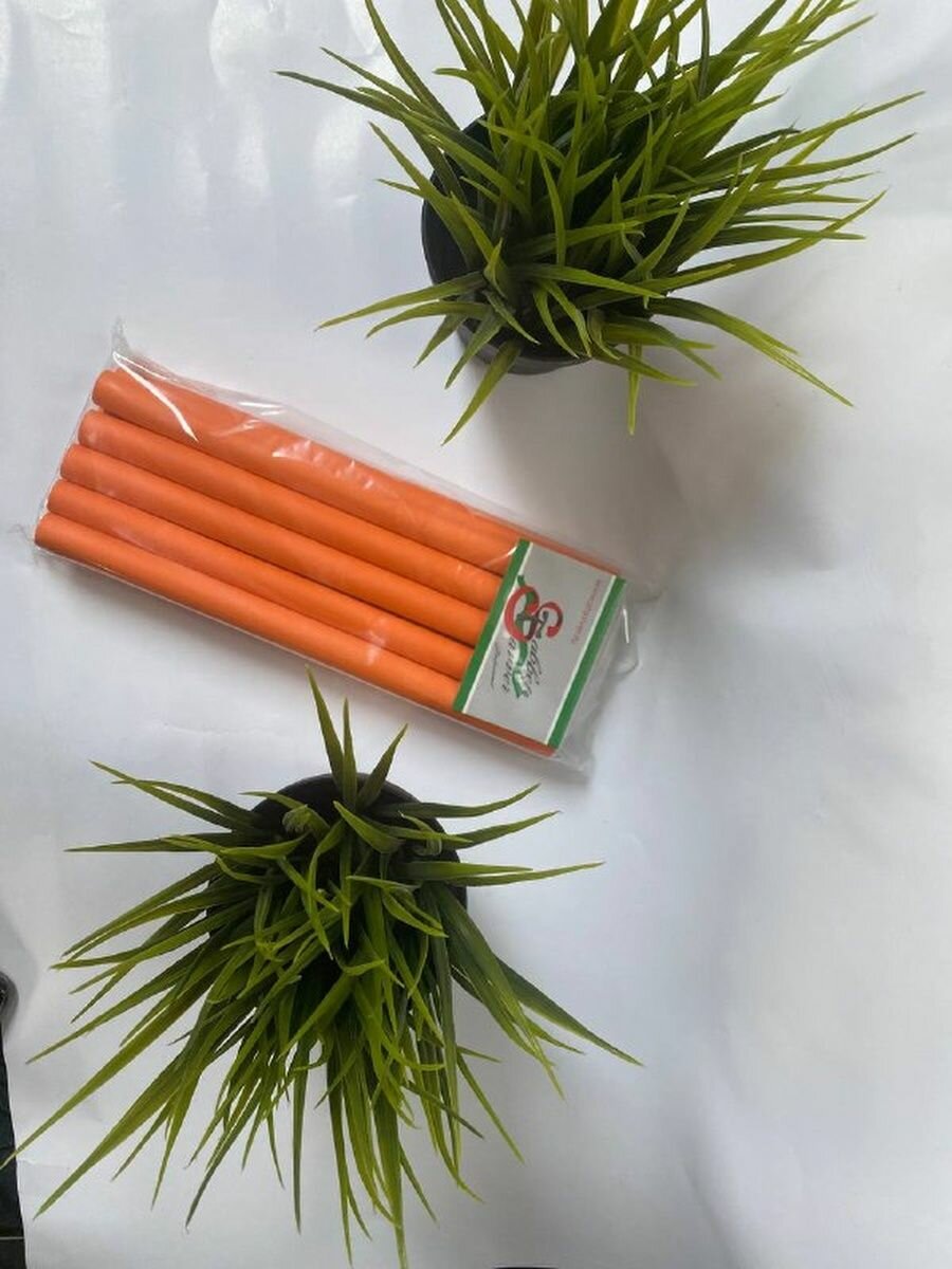 Бигуди папильотки Stavver, для прикорневого объёма, бумеранги, ночные, оранжевые, 21см