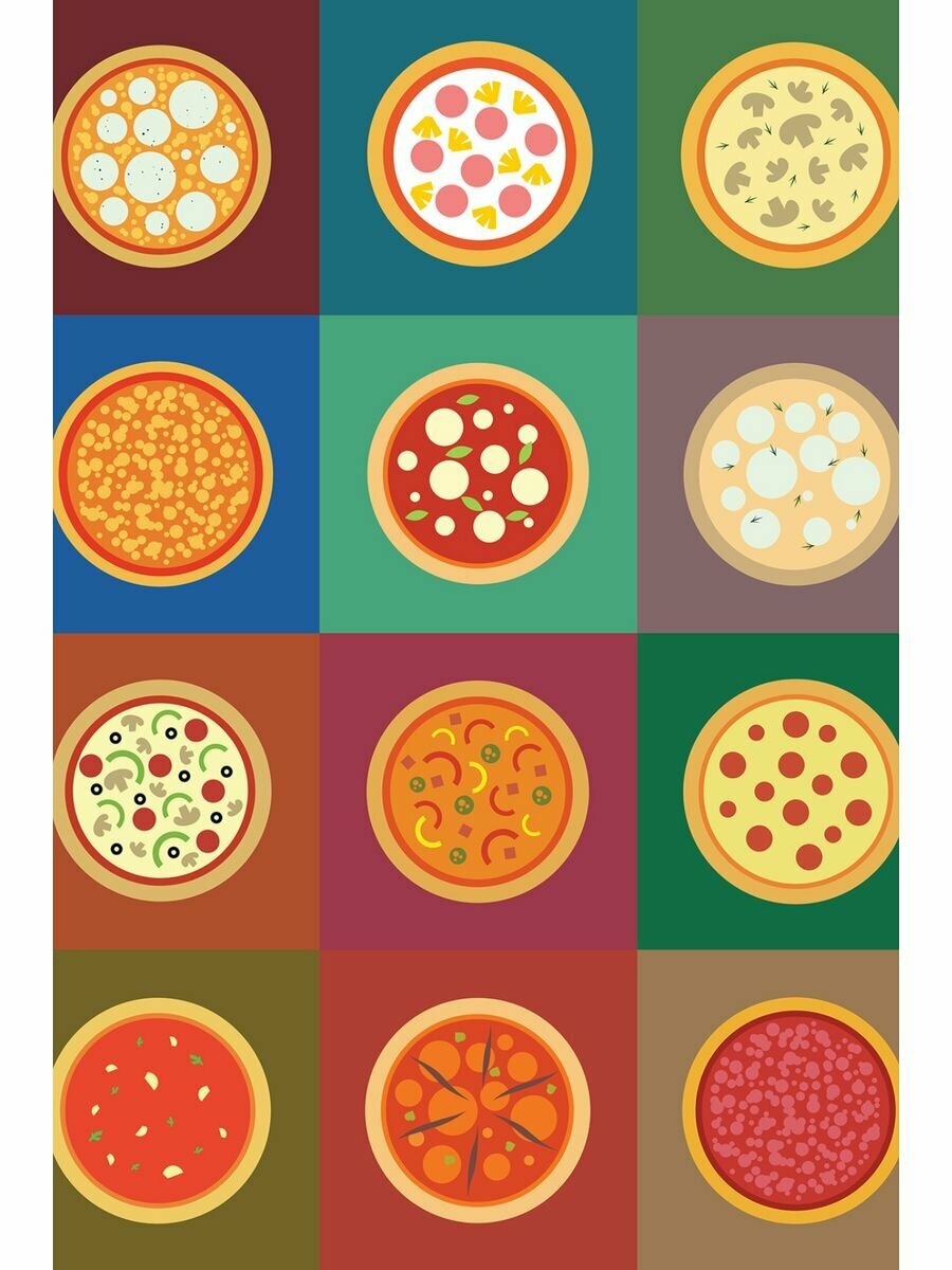 Постер "Виды пицц"