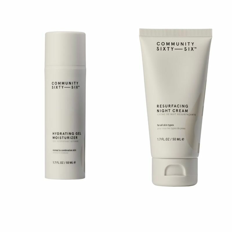 Community Sixty-Six Набор косметики для ухода Hydrating Gel Moisturizer and Resurfacing Night Cream
