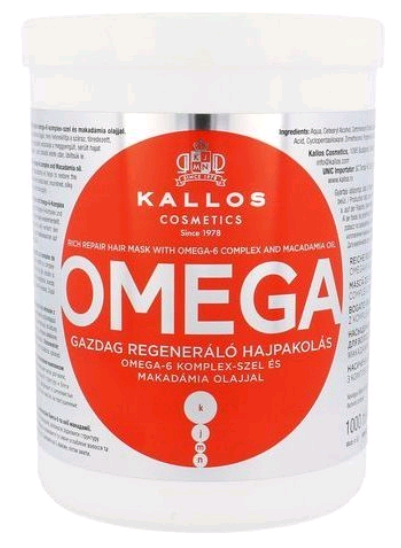 Kallos Omega Маска "восстанавливающая" для поврежденных и сухих волос 1000 мл.
