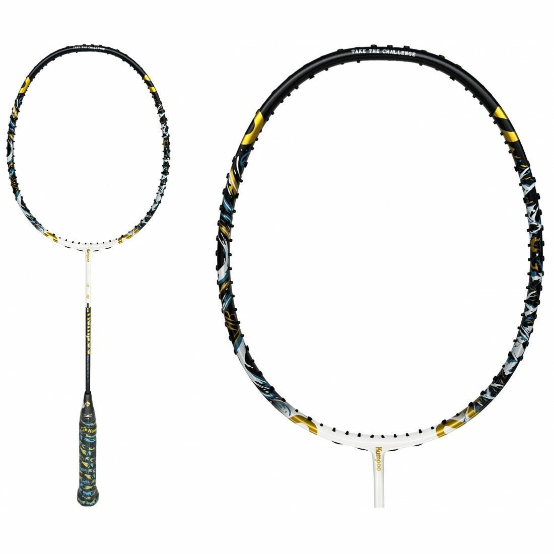 Ракетка для бадминтона Kumpoo Mountains and Rivers в подарочном наборе, 4U5G, без струны