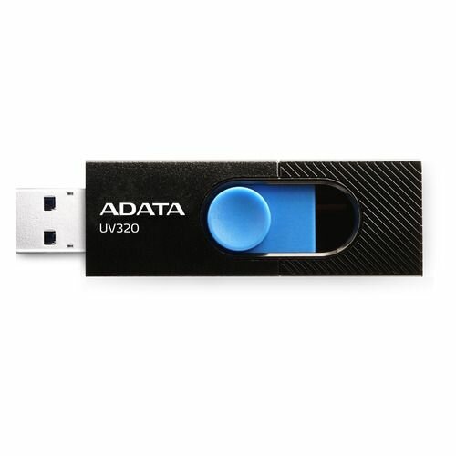 Флешка USB A-Data UV320 64ГБ, USB3.2, черный [auv320-64g-rbkbl]