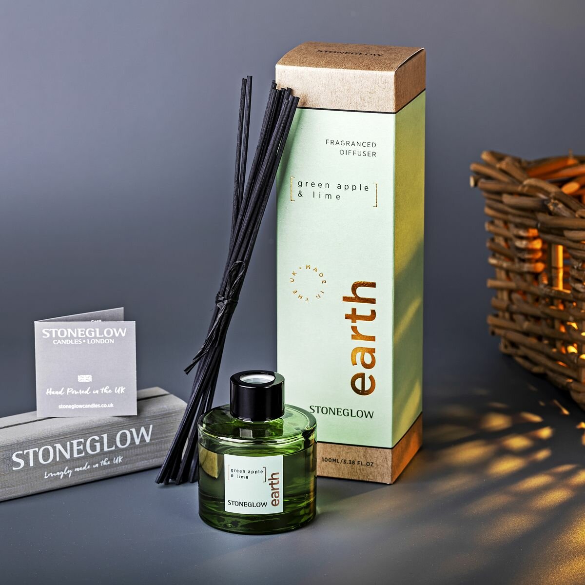Stoneglow Candles Диффузор зелёное яблоко и лайм