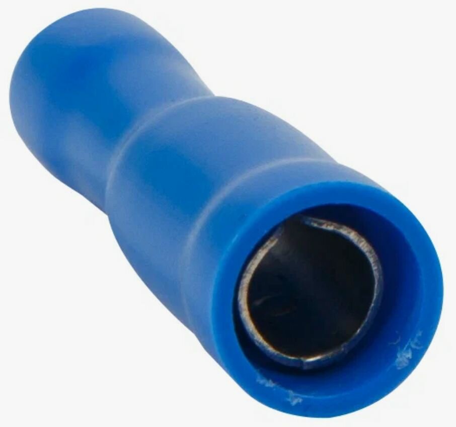 Штекерный разъем, полностью изолированный, гнездо 5мм для провода сечением 1,5-2,5мм2, синий, арт. 44512 Weitkowitz (Германия) 5шт