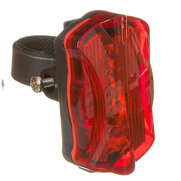 Фонарь STG задний TL5388, 5 красных диодов с линзами (2*ААА в компл. не вход.)