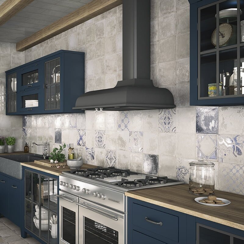 Плитка Mainzu Ricordi Bianco Brillo 20x20 PT02993 орнамент гладкая, глянцевая Мелкоформатная, изностойкая