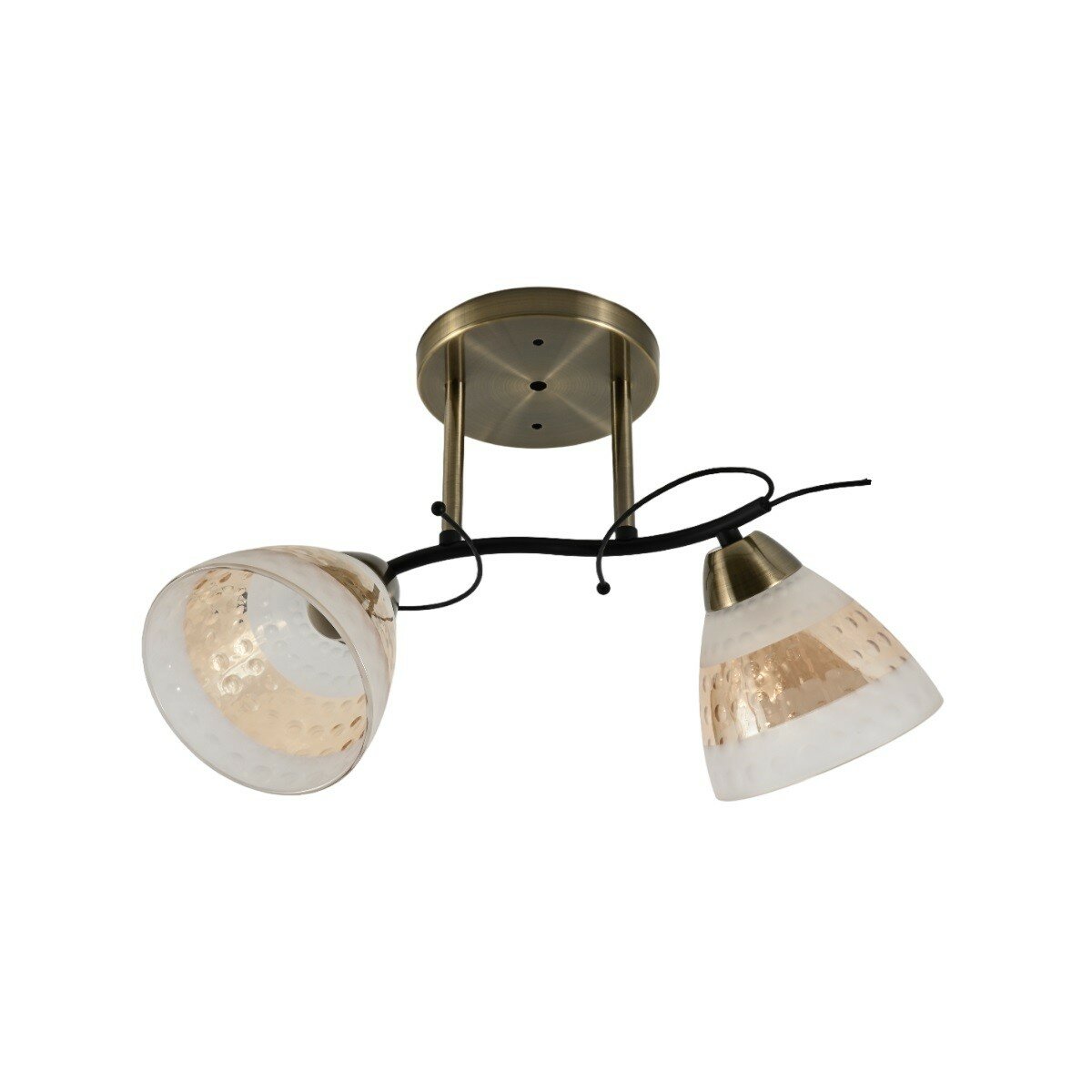 Люстра классическая 12260/2AB+BK WT+TEA ЭкономСвет