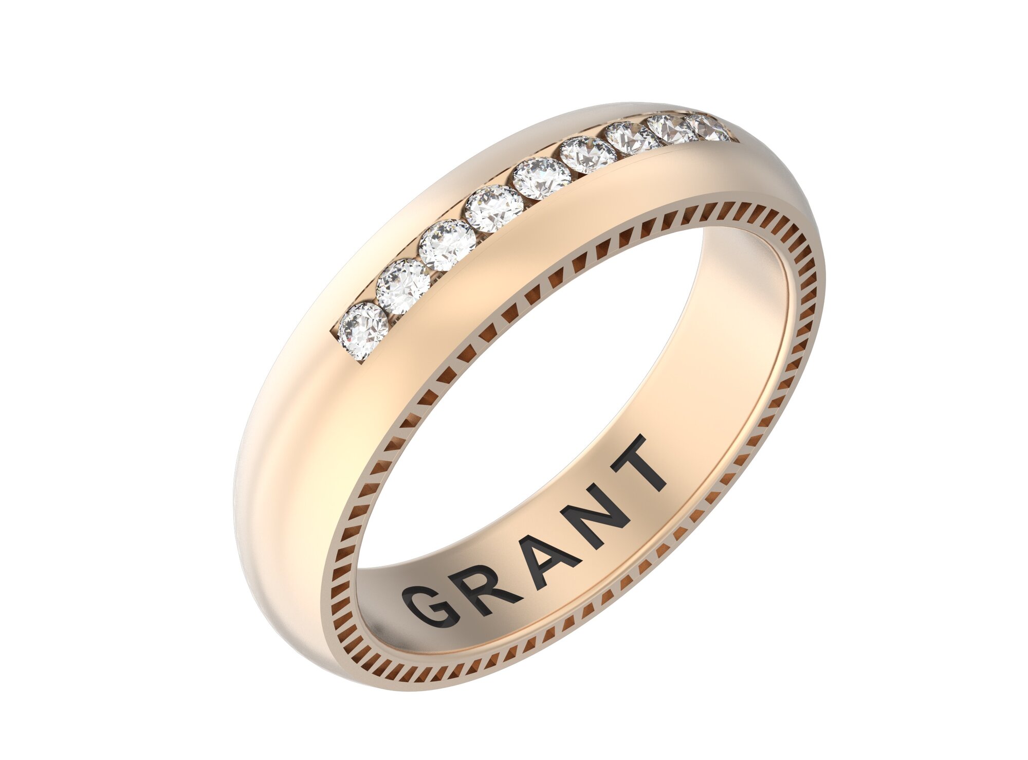 Кольцо, красное золото, 585 проба, бриллиант