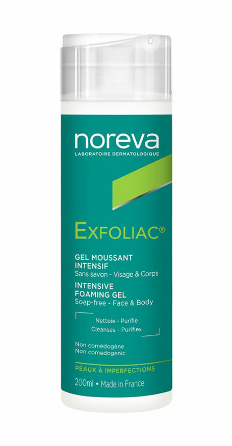 Noreva Exfoliac Intensive Foaming Gel Интенсивный пенящийся гель для лица и тела 200мл