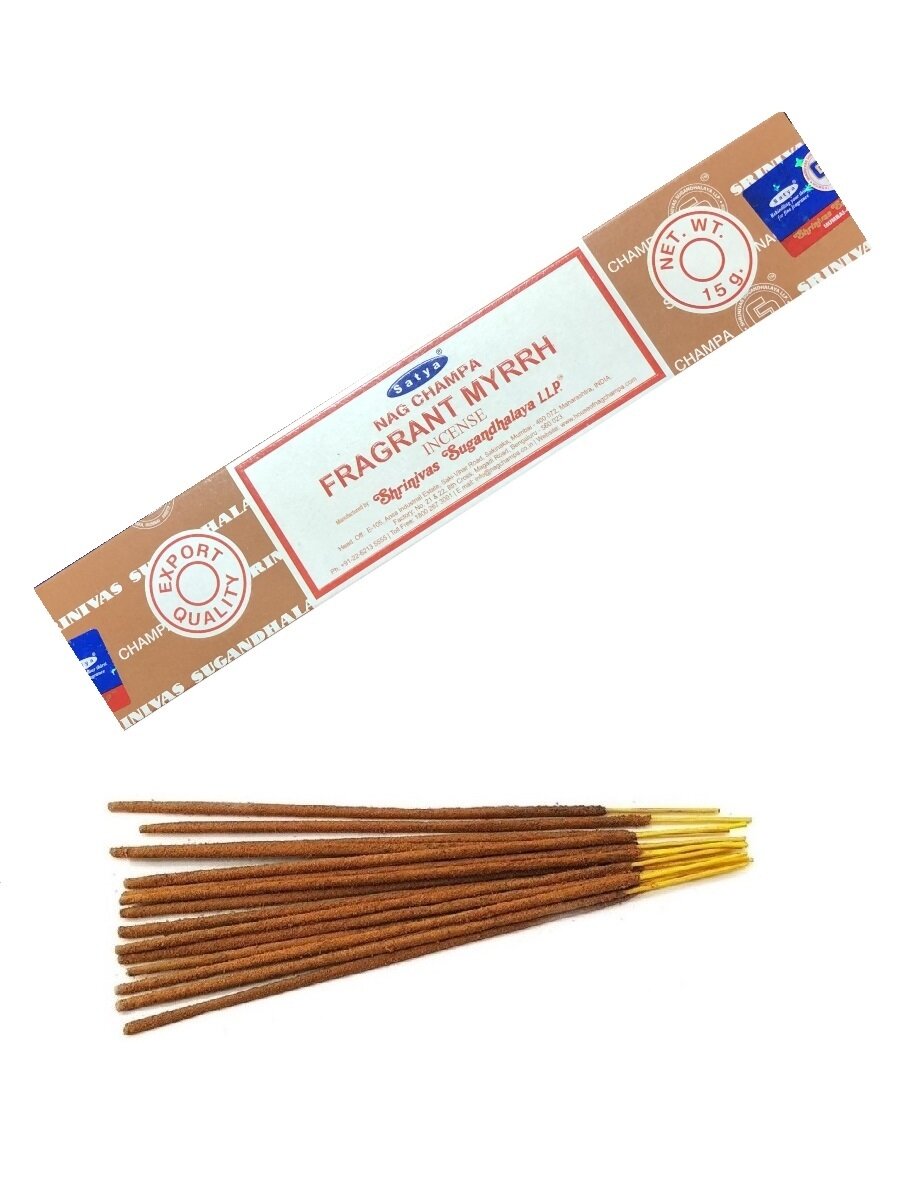 Благовония "Сатья Благоухающее Мирра / Satya Fragrant Myrrh", 15 гр.