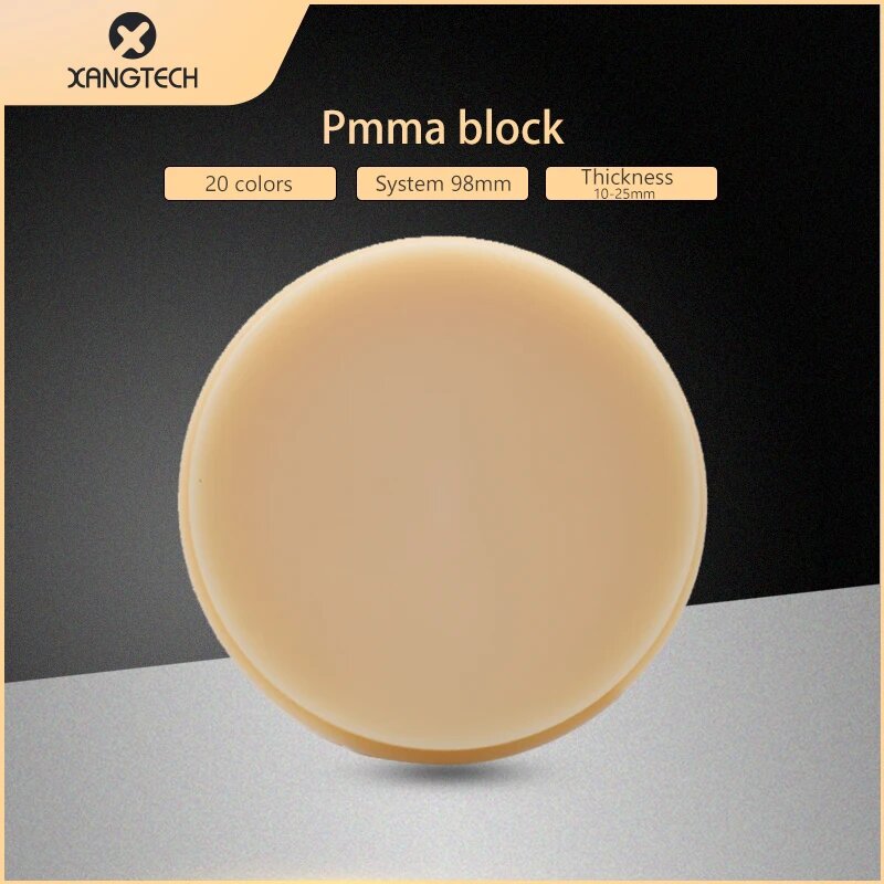 XANGTECH монослойные блоки ПММА для стоматологии 5 шт 98-16mm A3