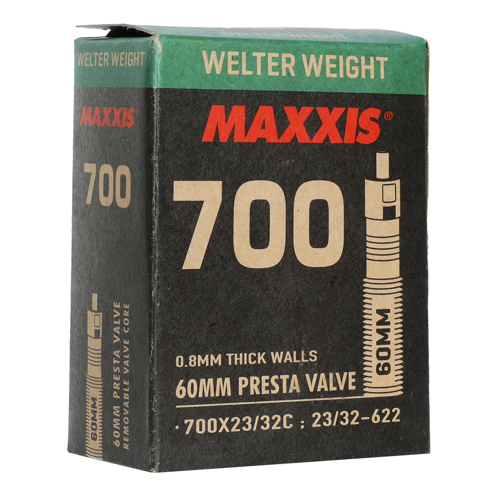 Камера Maxxis Welter Weight 700X23/32C (23/32-622), presta (вело) 48 мм ниппель для шоссе