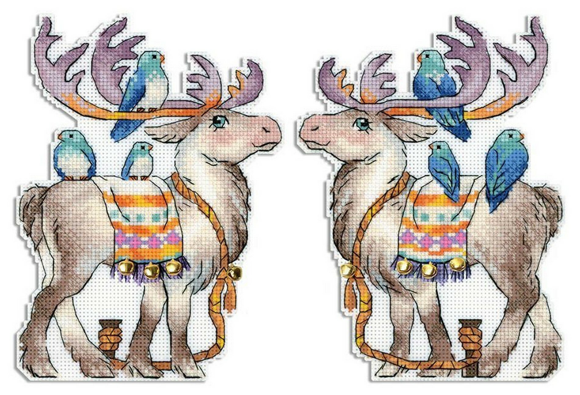 Вышивка Сказочный олень 18x13 см.