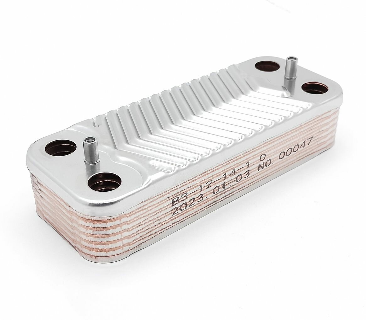 ГВС 14пл. Теплообменник для котла BERETTA R8036, ELECTROLUX, FONDITAL 6SCAMPIA01, VIESSMANN 7856846, PROTHERM 0020043598