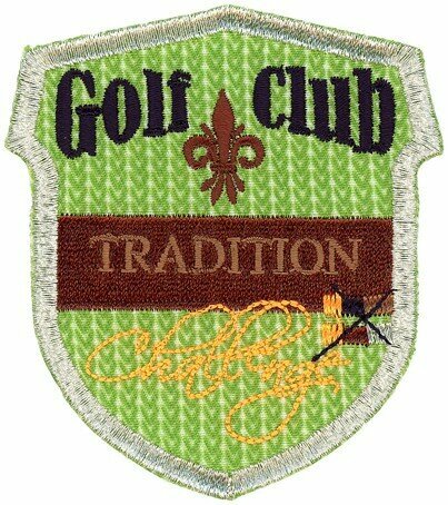 HKM 32673/1SB Термоаппликация "Golf Club", 9.5 х 5.5 см
