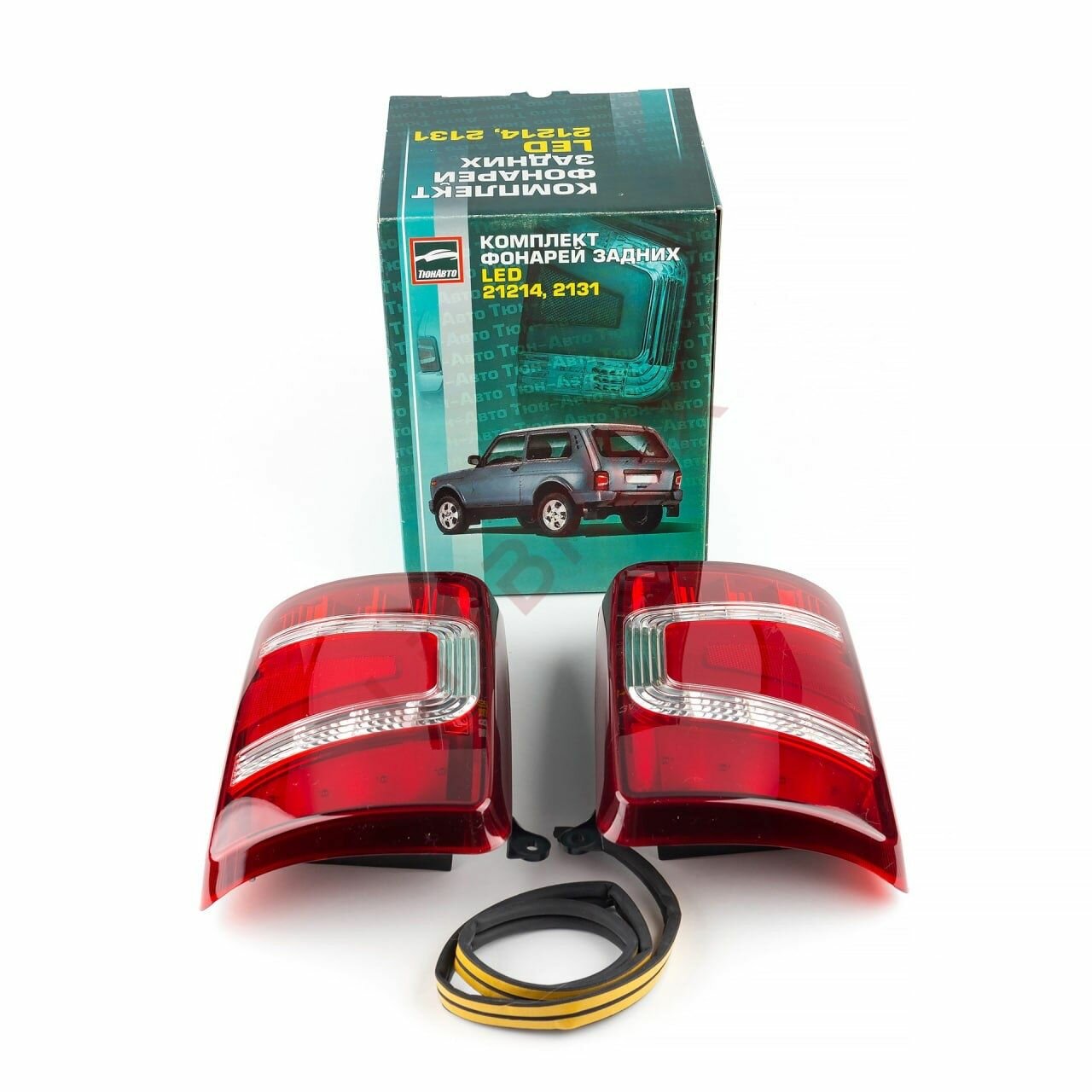 Задние фонари светодиодные (Red Vision Premium) (к-т. 2 шт.) "Тюн-Авто" ВАЗ LADA Niva 2121-31, 21213-214, Urban, Legend