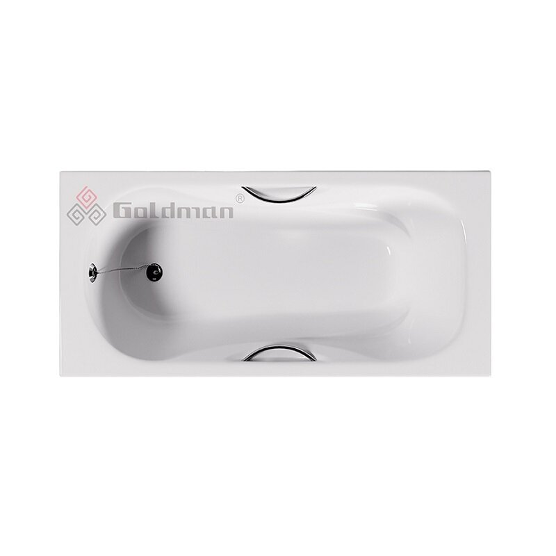 Ванна чугунная Goldman Donni 150х75, с ножками и ручками