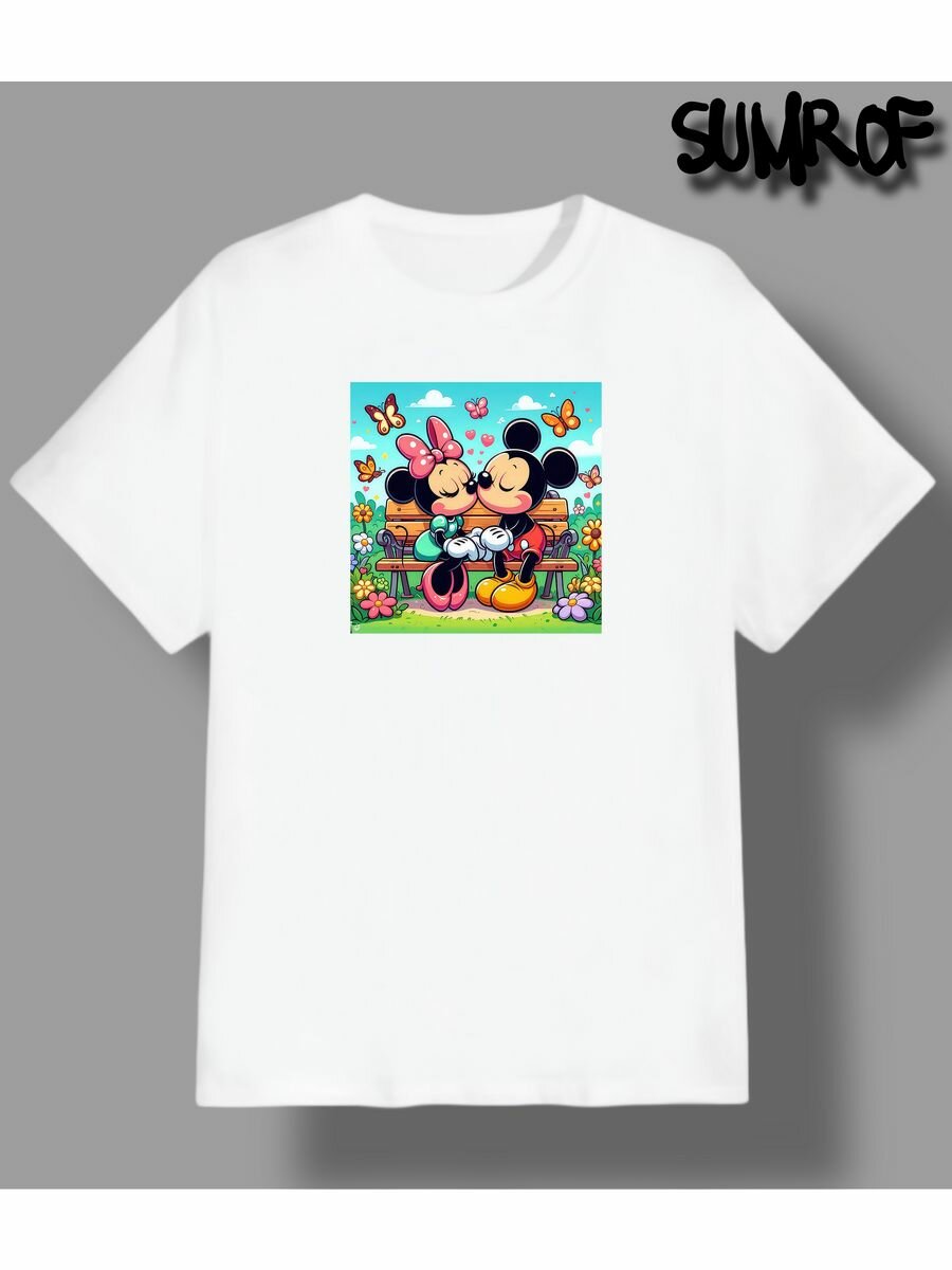 Футболка микки минни маус бабочки