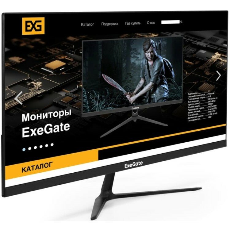 Монитор Exegate SmartView EP2400A, 23,1"-24", IPS, Flicker-Free, FreeSync
