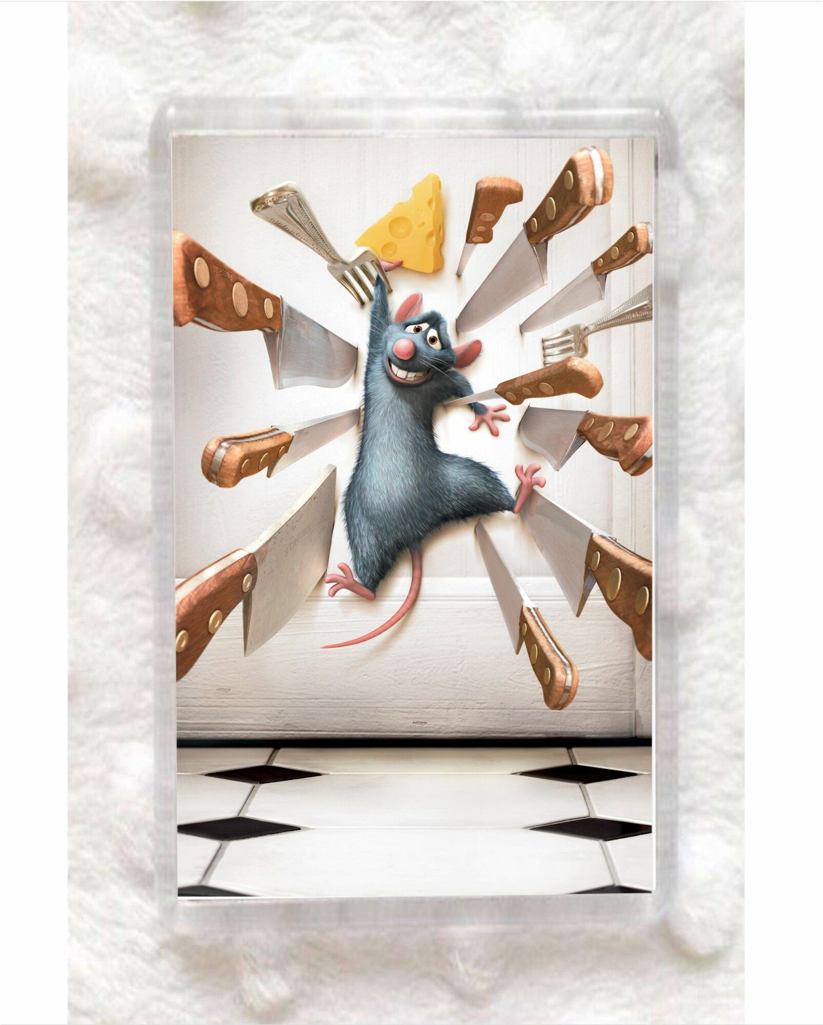 Магнит акриловый с принтом "Рататуй"