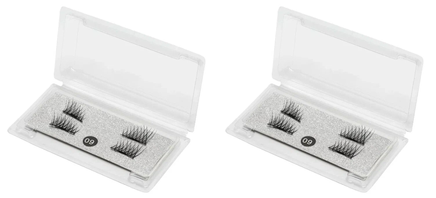 Магнитные накладные ресницы Nail Art на одном магните 09, 2 упаковки