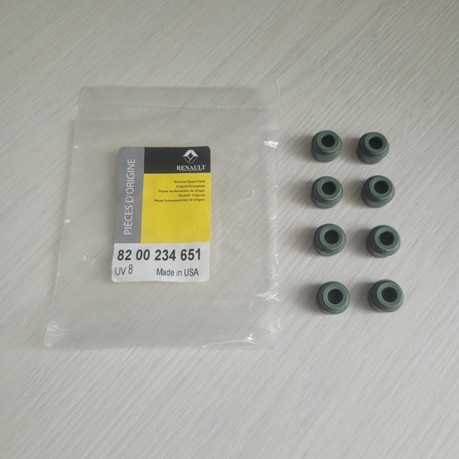 Оригинальные маслосъемные колпачки 8 шт для Renault Logan (04 )1.4/1.6(Рено Логан)SKODA(Шкода) CITROEN(Ситроен) VOLKSWAGEN(Фольсваген )OPEL(Опель)SEAT(Сеат) FORD(Форд) AUDI(Ауди)DACIA(Дача) PEUGEOT(Пежо)ALFA ROMEO (Альфа Ромео)NISSAN (Ниссан)