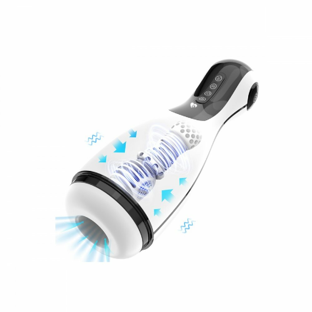 Инновационный мастурбатор Good night с имитацией орального секса белый 19 см