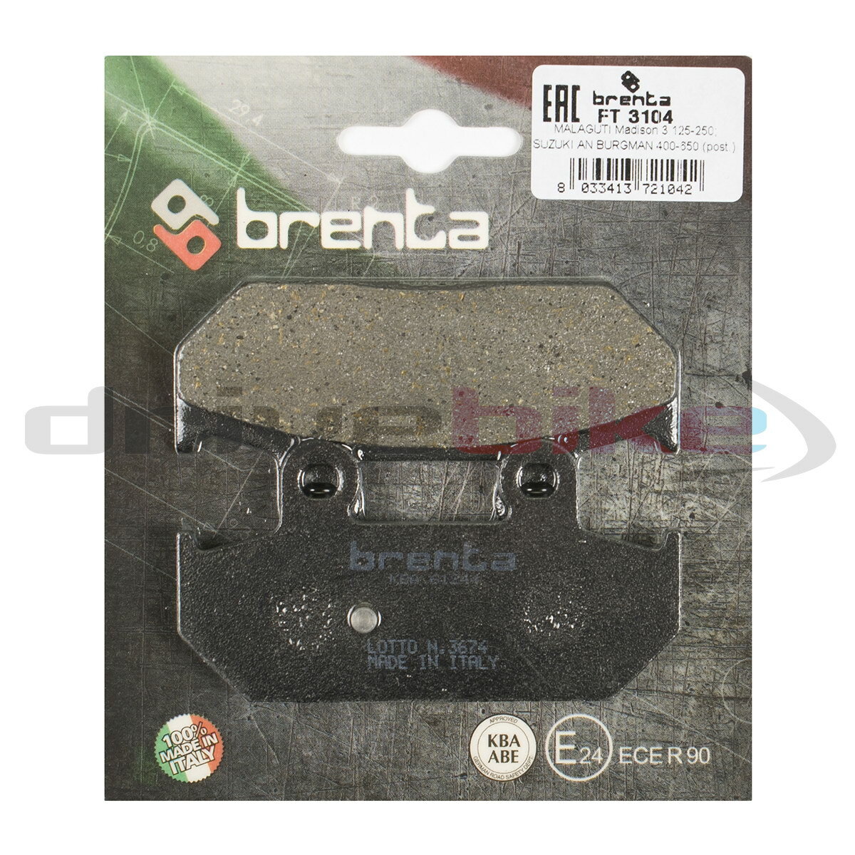 BRENTA Тормозные колодки FT 3104 Organic