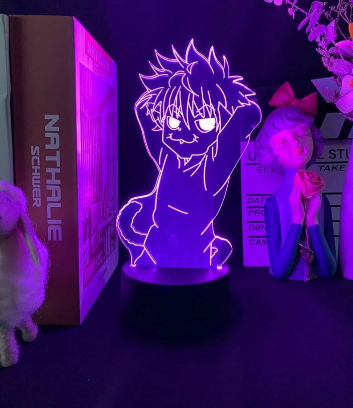 Светильник Киллуа Золдик - кот из аниме "Hunter x Hunter"