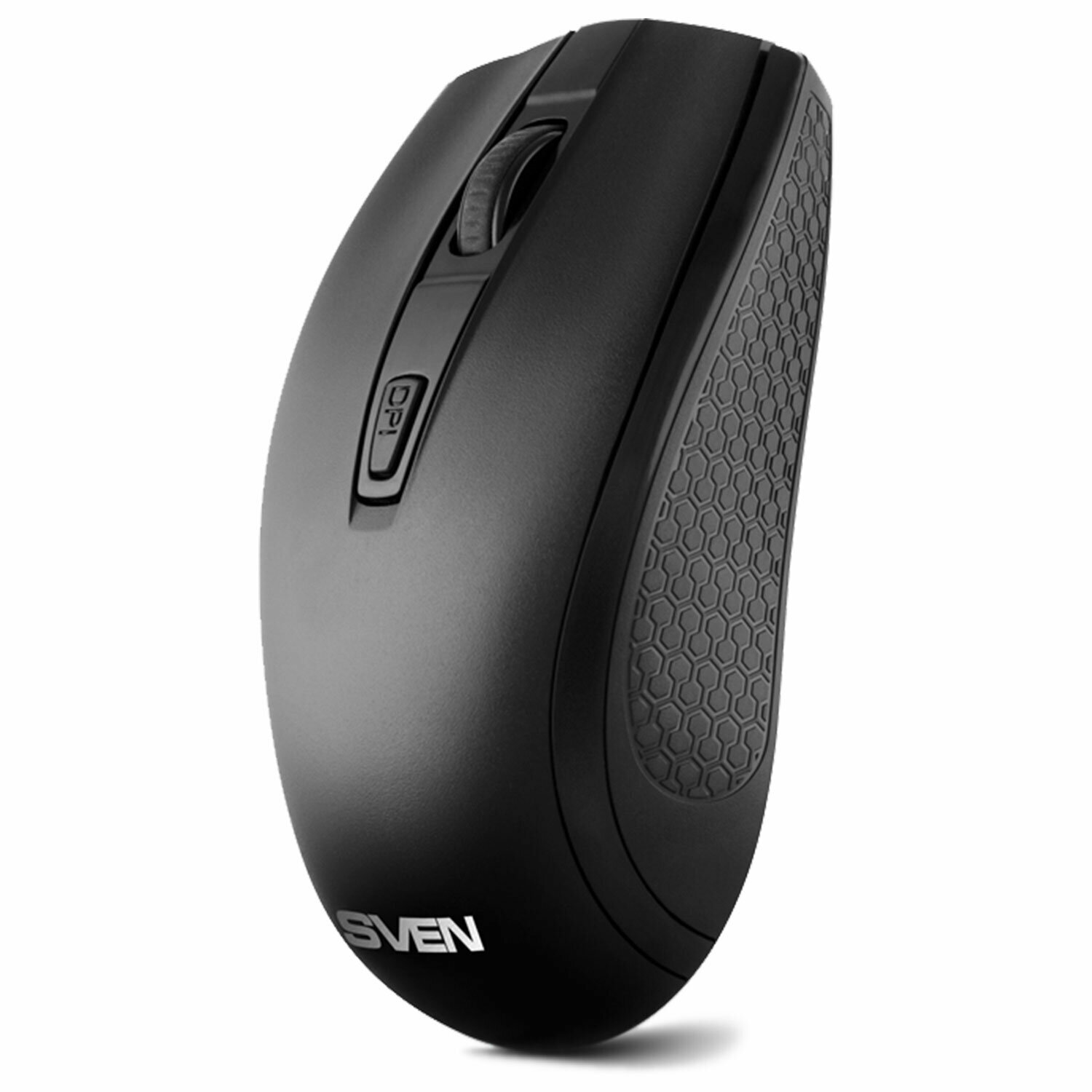 Упаковка 2 шт. Мышь беспроводная SVEN RX-220W, 3 кнопки + 1 колесо-кнопка, оптическая, чёрная, SV-016227