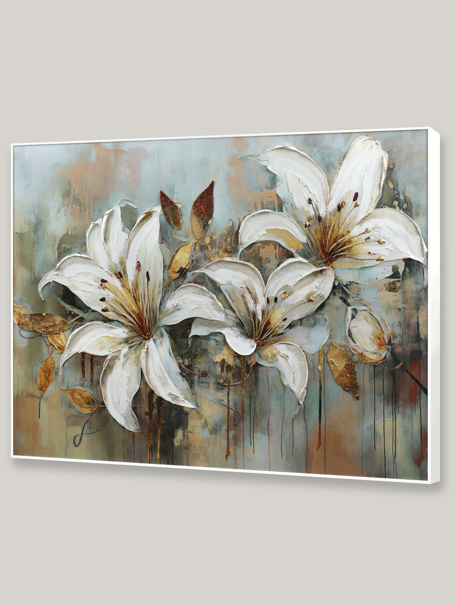 Картина на стену для интерьера Декарт настенный декор панно в раме багете в гостиную ванную детскую для офиса лофт пейзаж абстракция