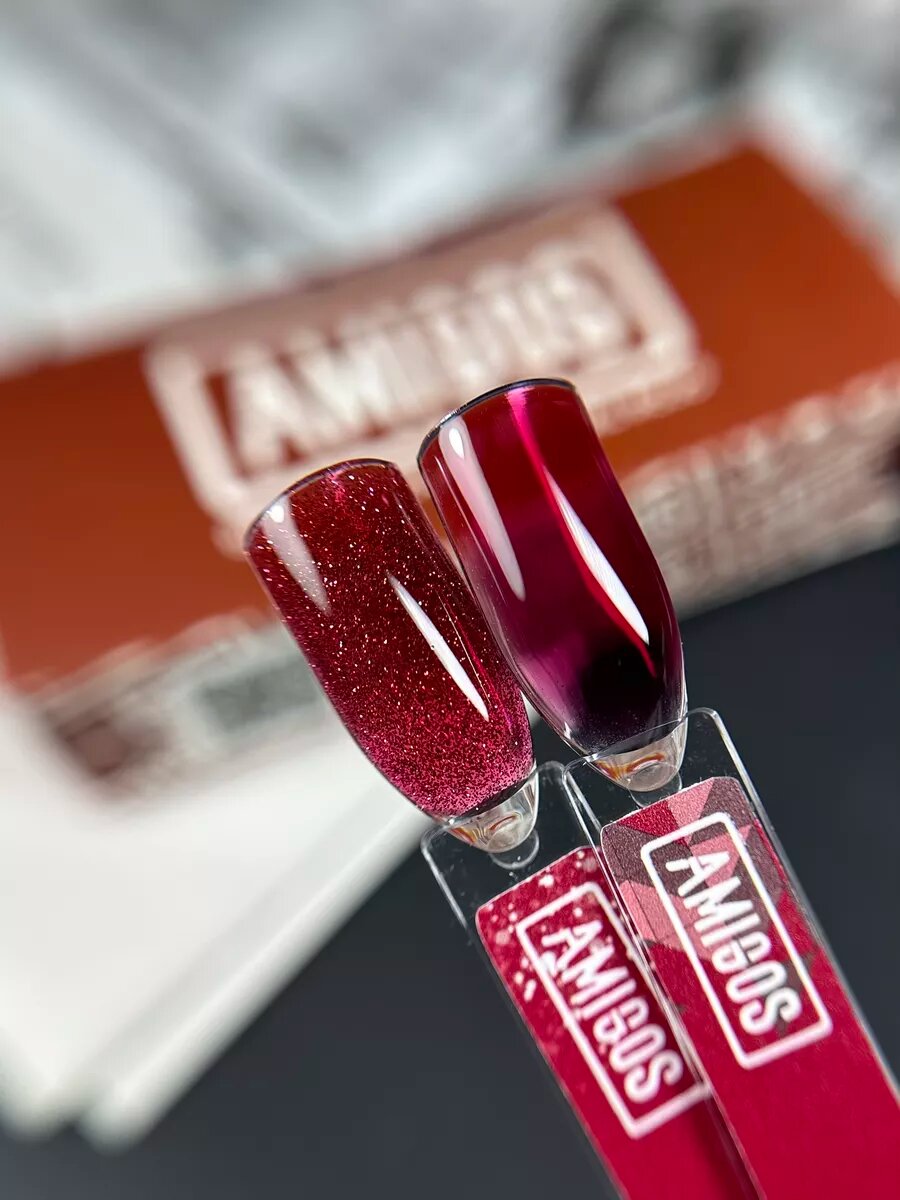 Набор BRILLAR+VITRAL ROJO, 2 геля по 5 мл от AMIGOS