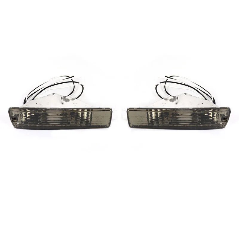 Для Volkswagen VW Golf 2 MK2 Jetta 2 MK2 1980-1992 передний указатель поворота бампер индикатор лампа с жгутом света 2 шт. Black Pair