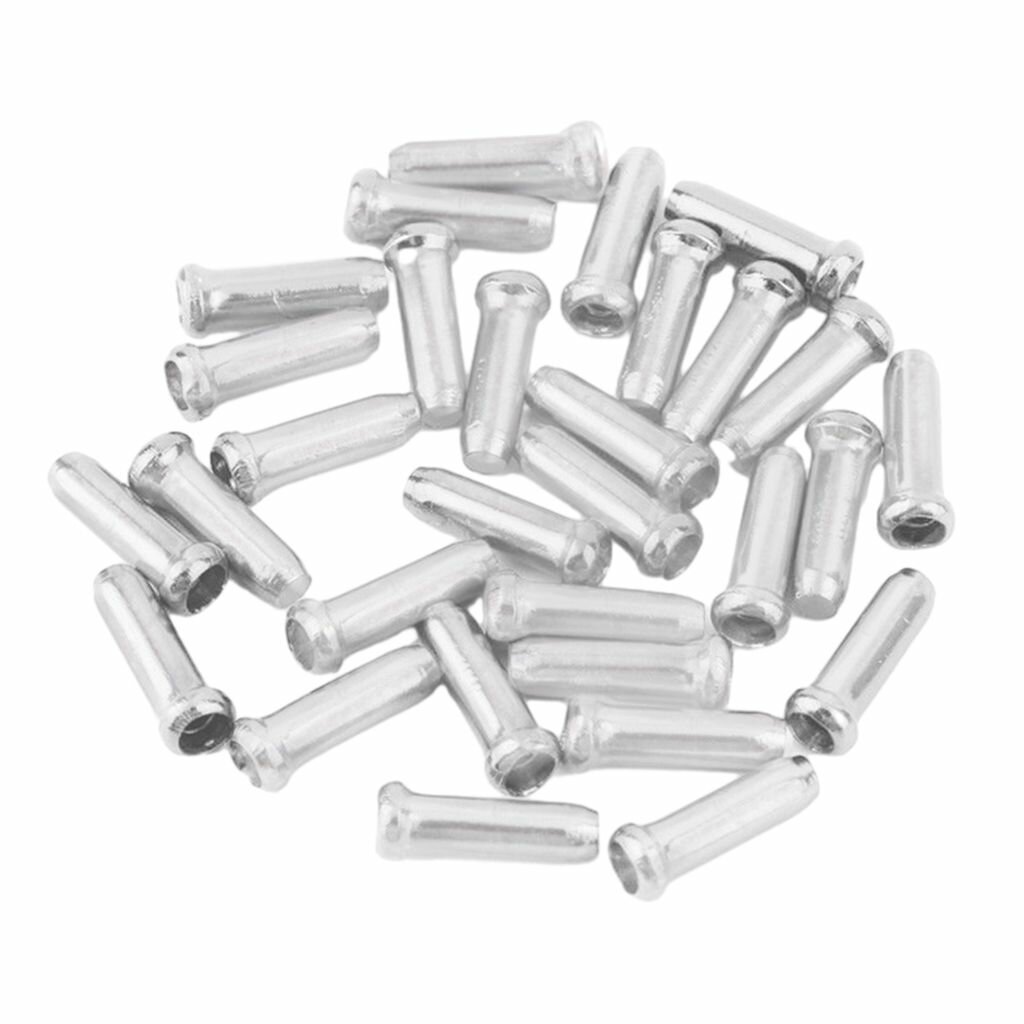 Запчасти для велосипедов, Крышки для тросов велосипеда - серебряные, 1 пакет 50 шт